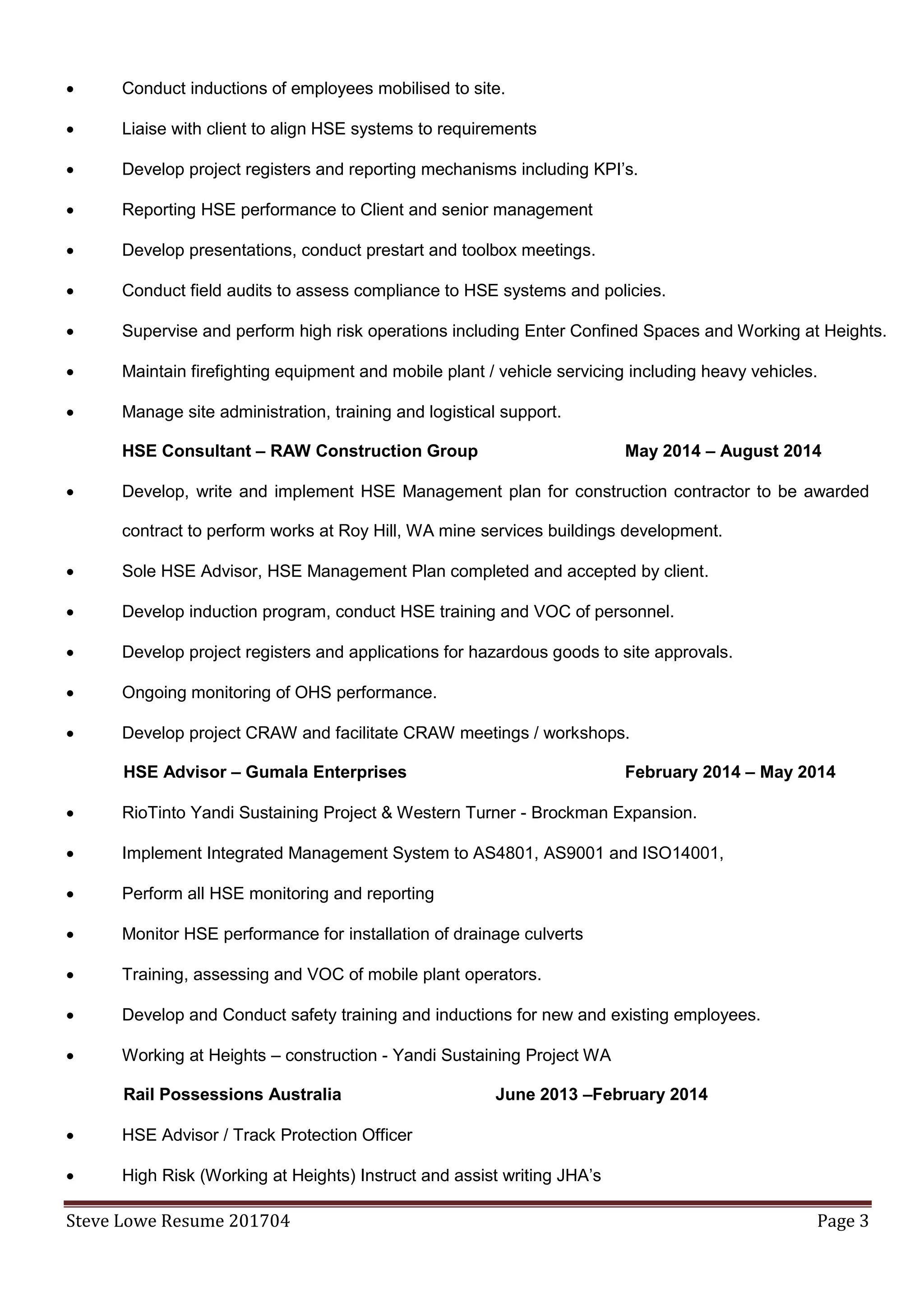 Resume 2017.4 | PDF