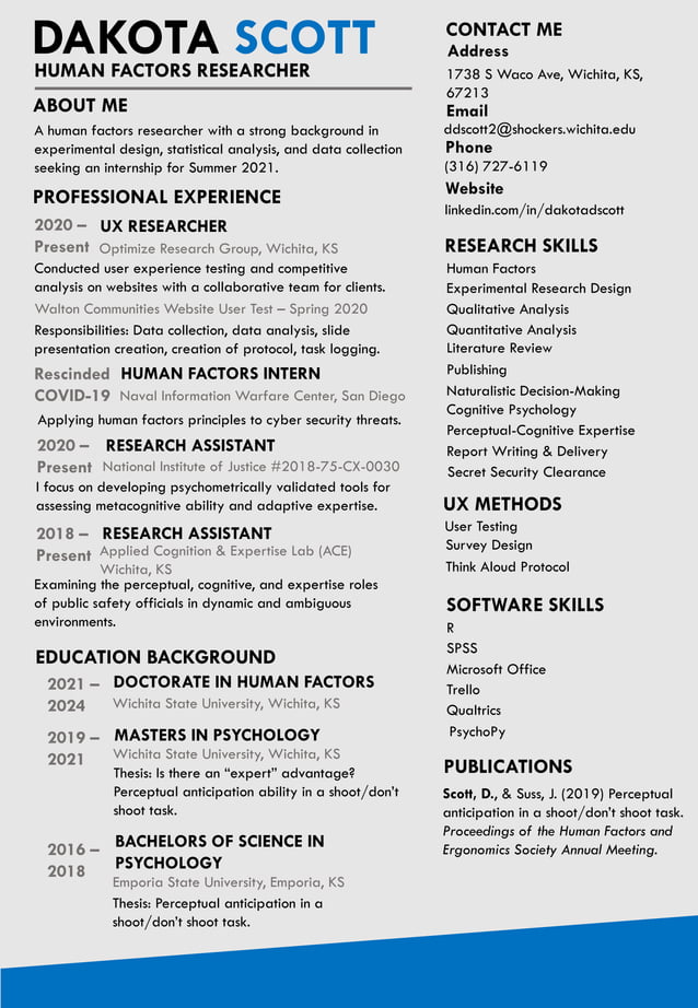 Resume 2020 | PDF