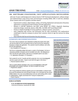 AnhTruong-Resume2020 | PDF