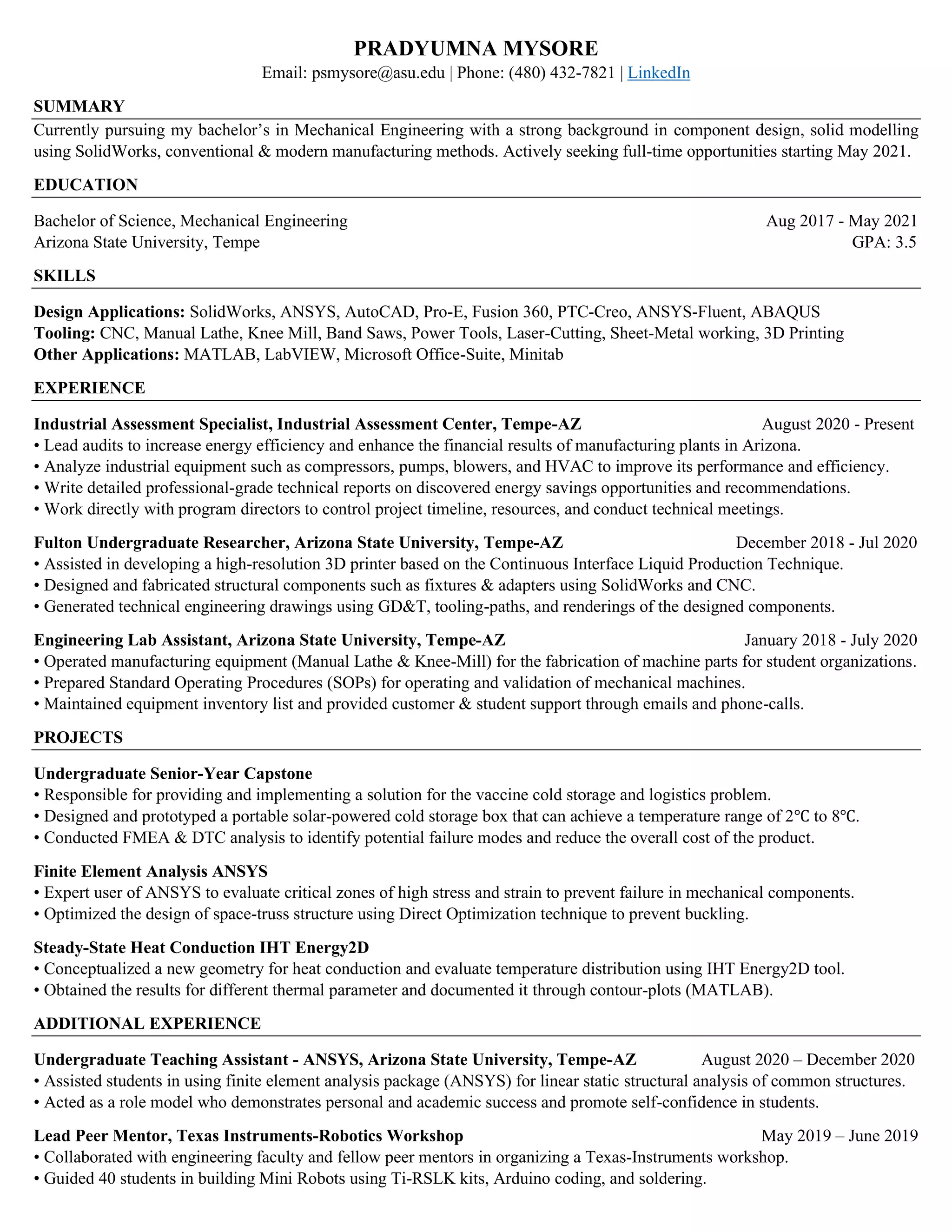 Resume | PDF