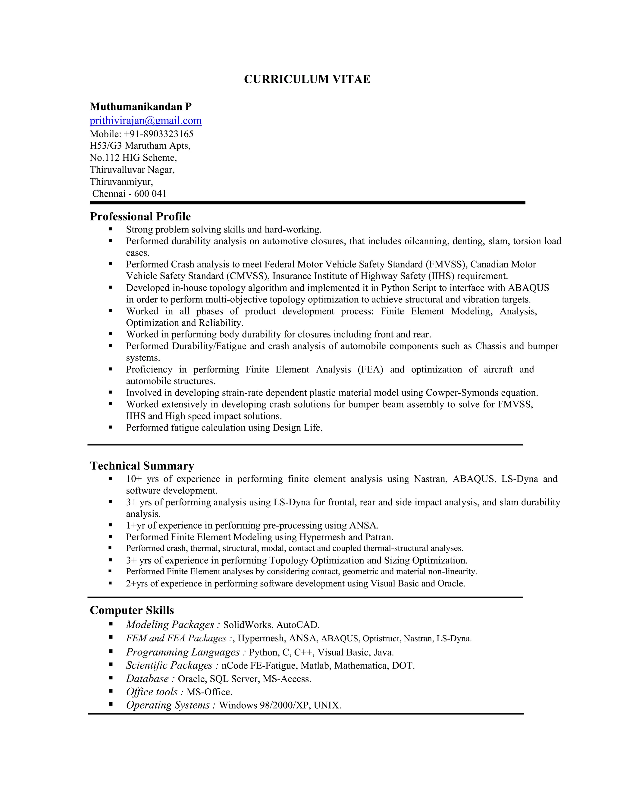 Resume 23 mar2016 | PDF