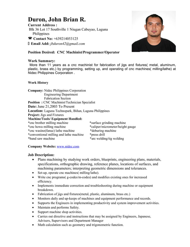 Resume 3 | PDF
