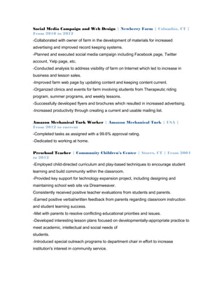 Resume 4 30-12 | PDF