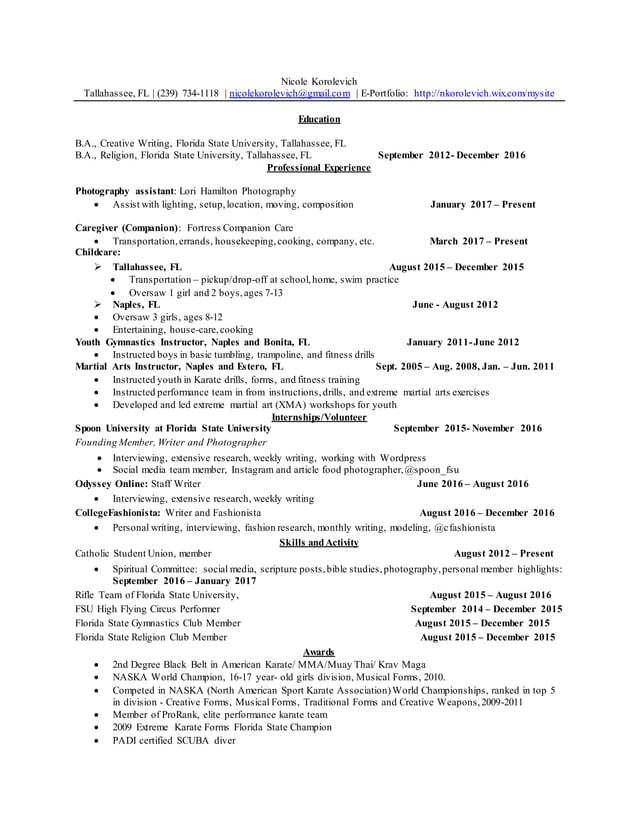 Resume 5 | PDF