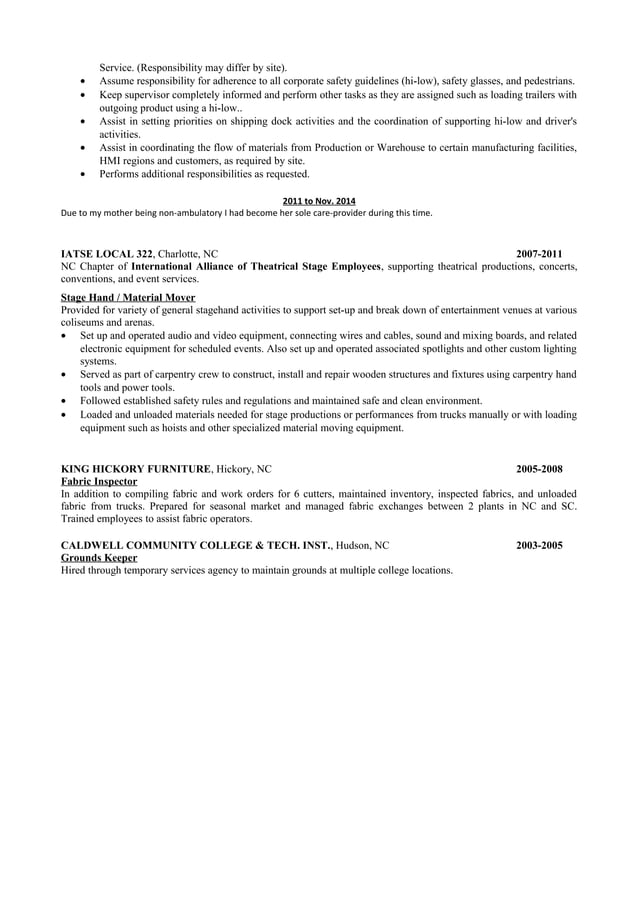 Resume aaron rogers | ODT