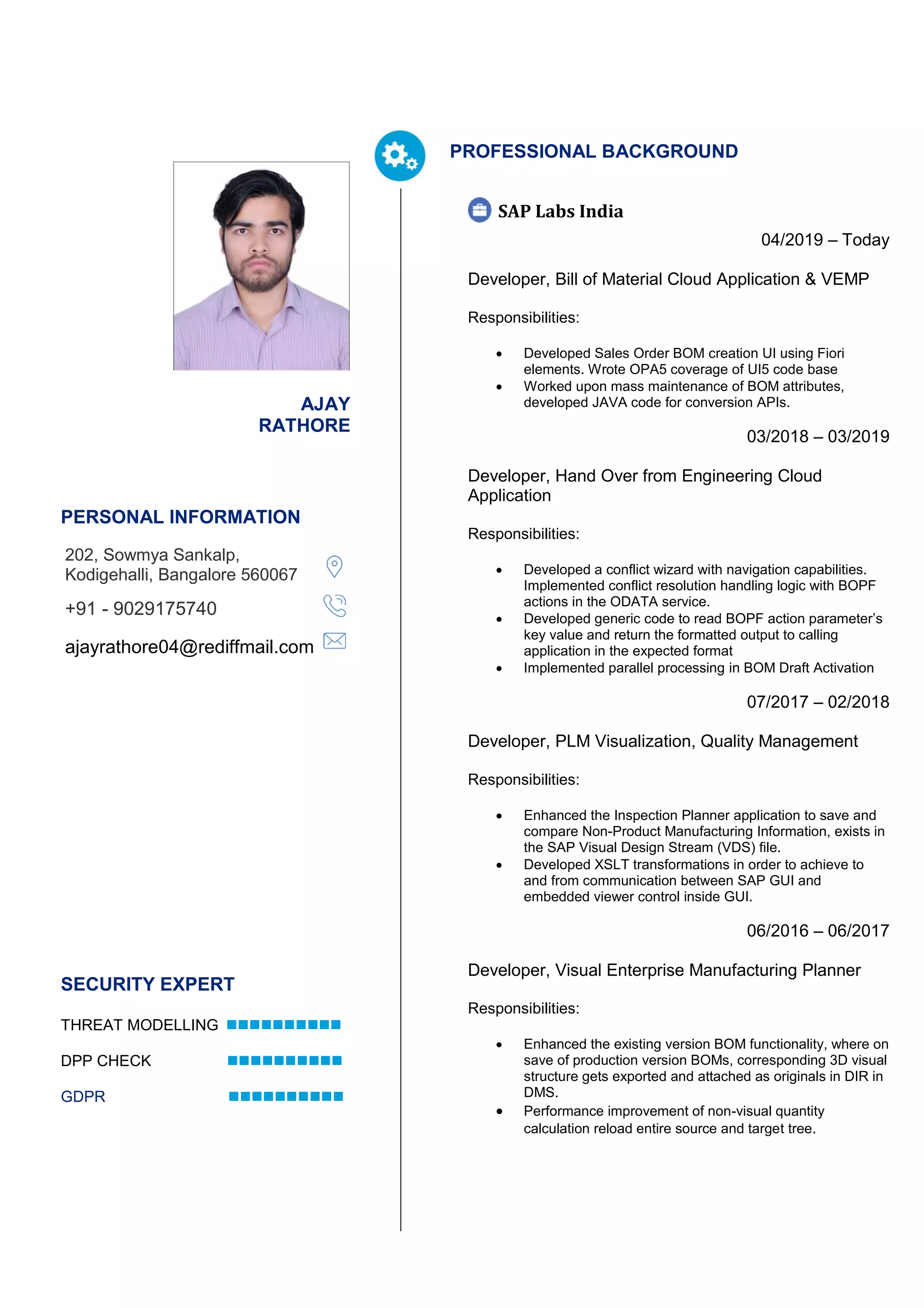 Resume ajay rathore | PDF