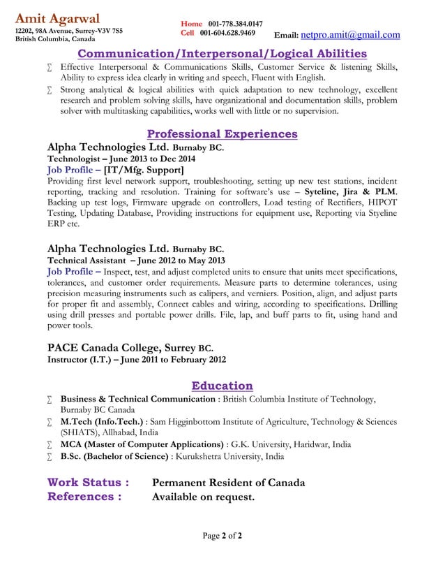 Resume (amit a.) v10 | PDF