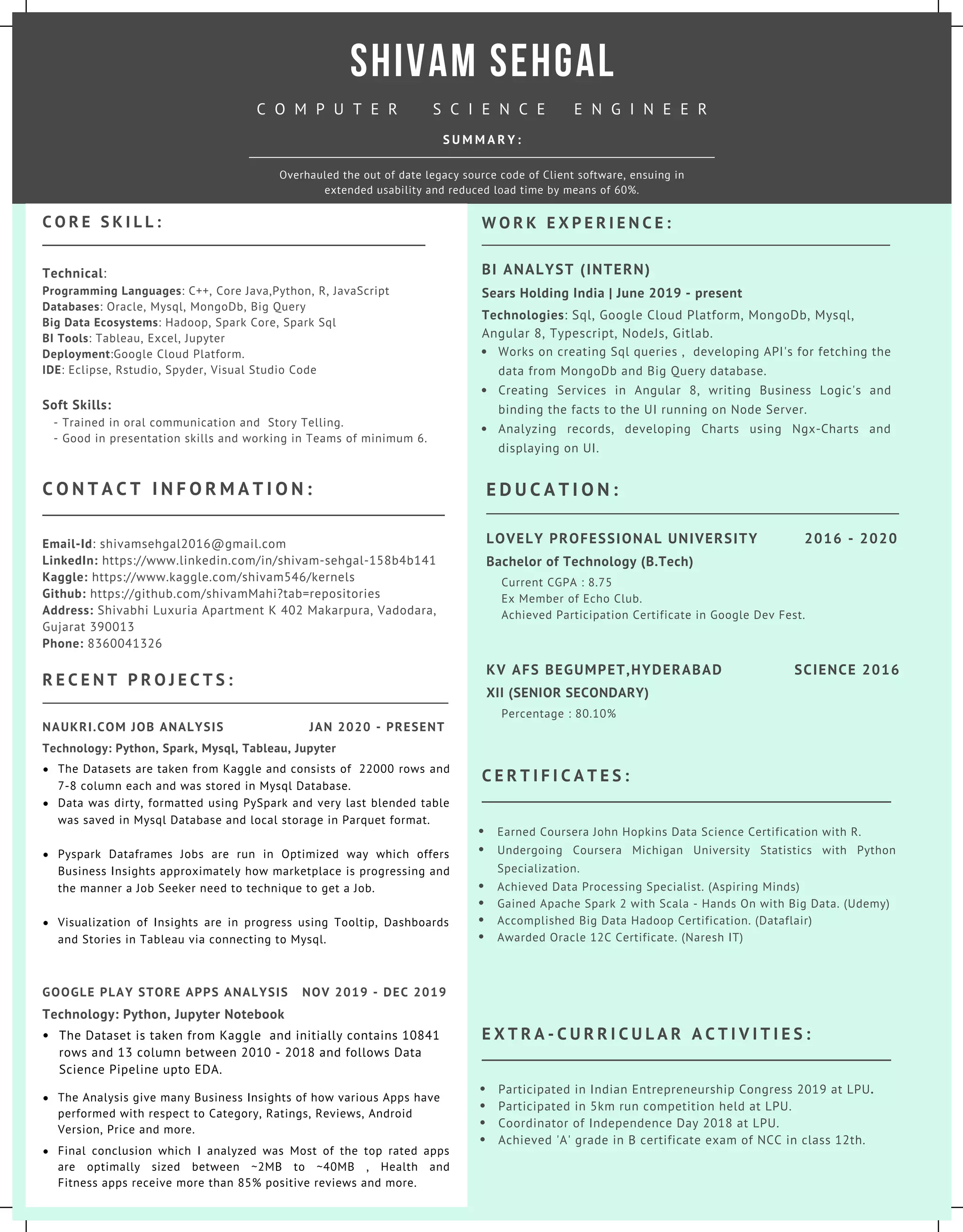 Resume analyst | PDF