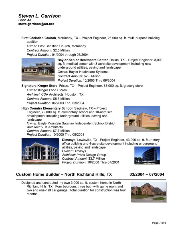 Resume And Detailed Project History | PDF