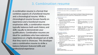 RESUME AND ITS TYPES.pptx used tp prepare a resume | PPTX