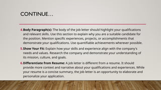 Resume and job letter ppt by varunn.pptx