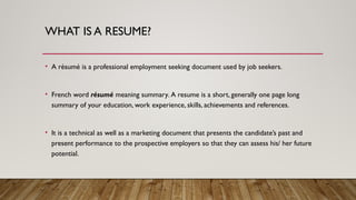 Resume and job letter ppt by varunn.pptx