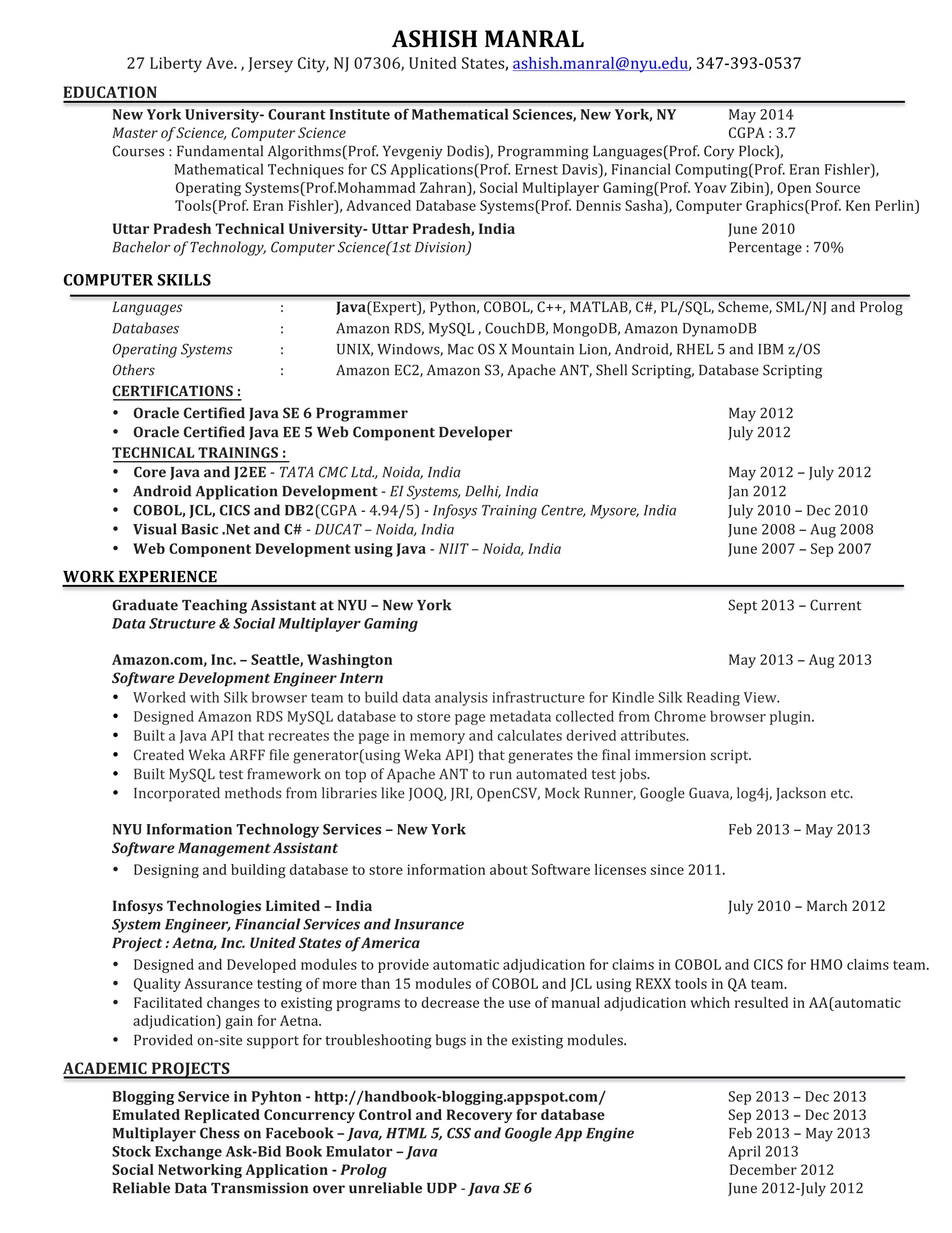Resume | PDF