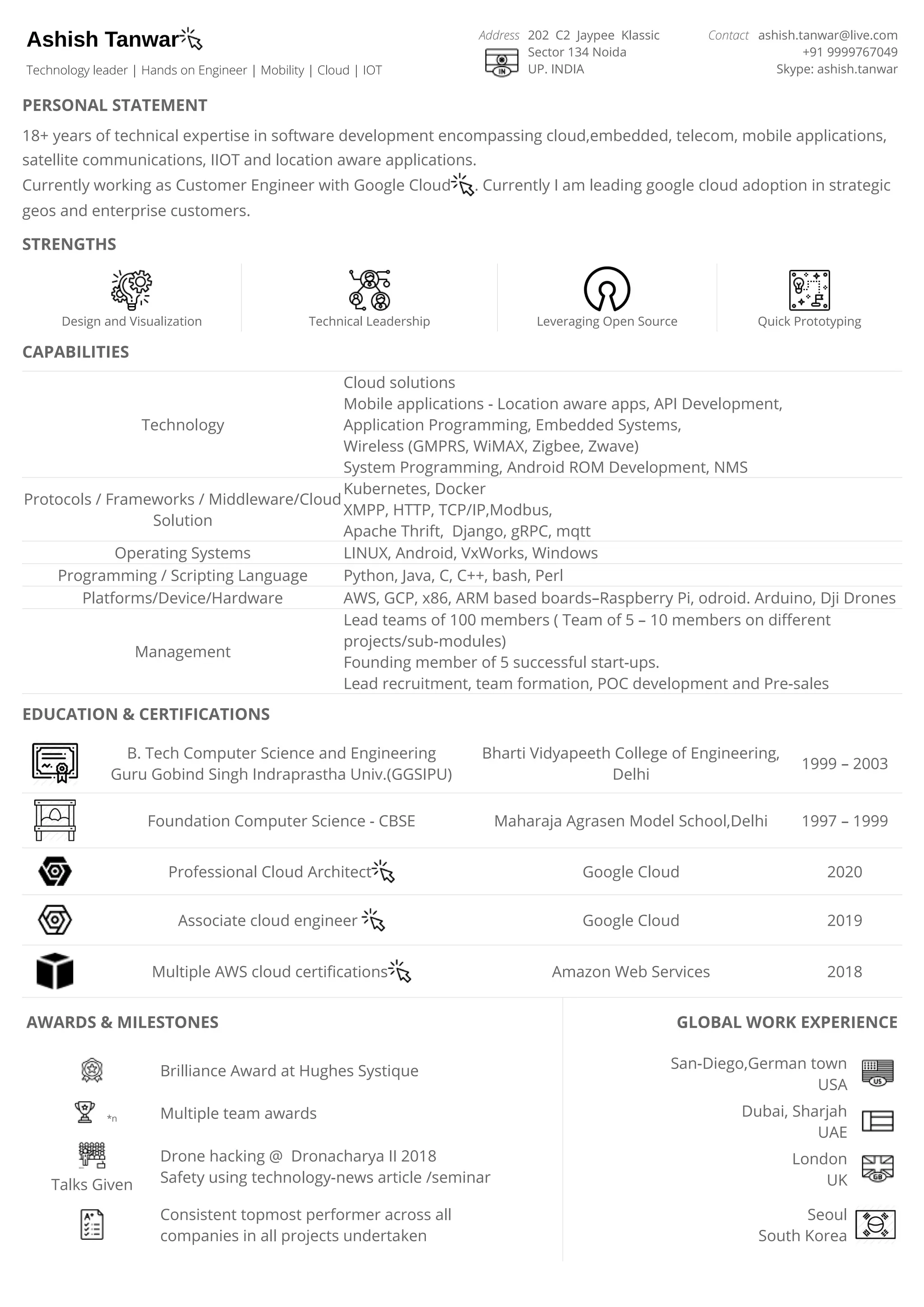My resume : which landed me a job at google and lots of other places. | PDF