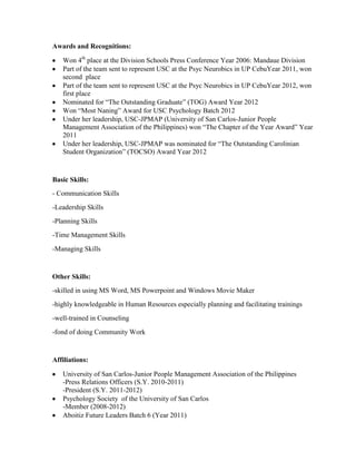 My Resume | DOCX