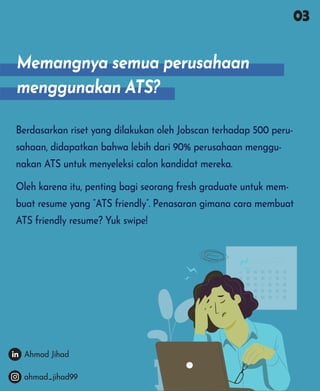 FRESH GRADUATE HARUS TAHU: MEMBUAT RESUME YANG ATS FRIENDLY | PDF