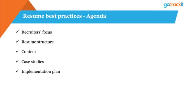 Resume Best Practices | PPT