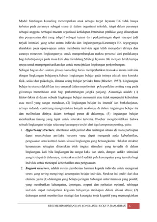 Resume bimbingan dan konseling 5 | DOCX