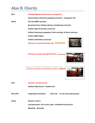 Resume Alan B Charity | PDF