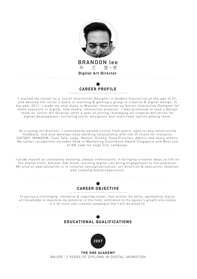 Resume of Brandon Lee | PDF