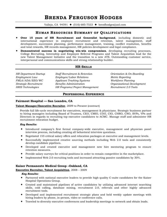 Talent Acquisition Manager | DOCX | Human Resources | Business