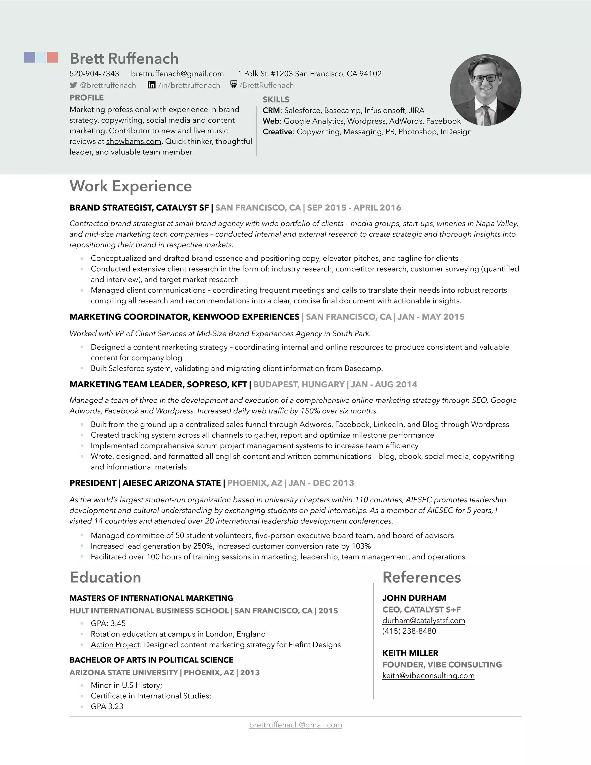 Resume - Brett Ruffenach | PDF