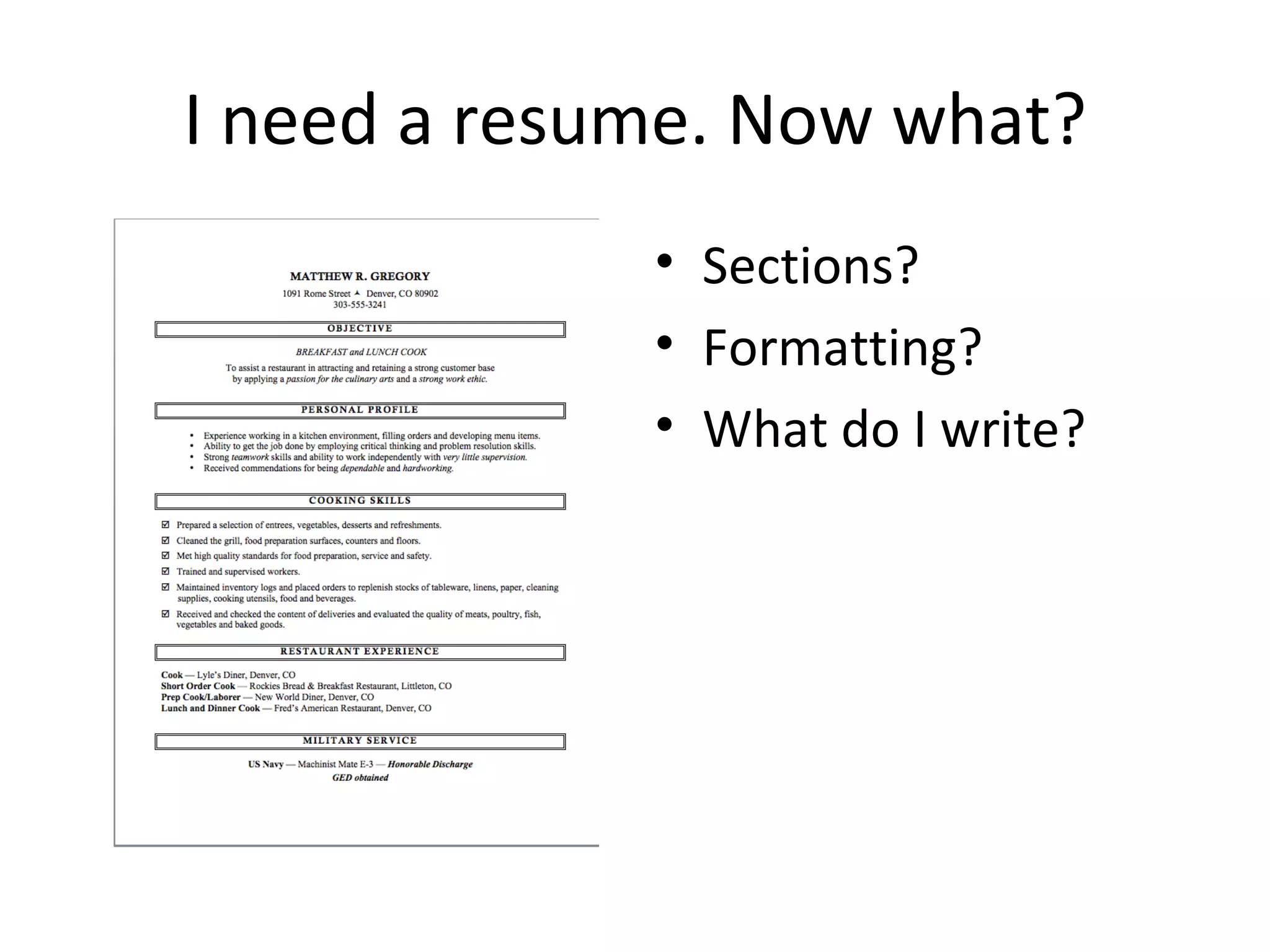 Resume Builder Guide | PPT
