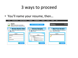 Resume Builder Guide | PPT