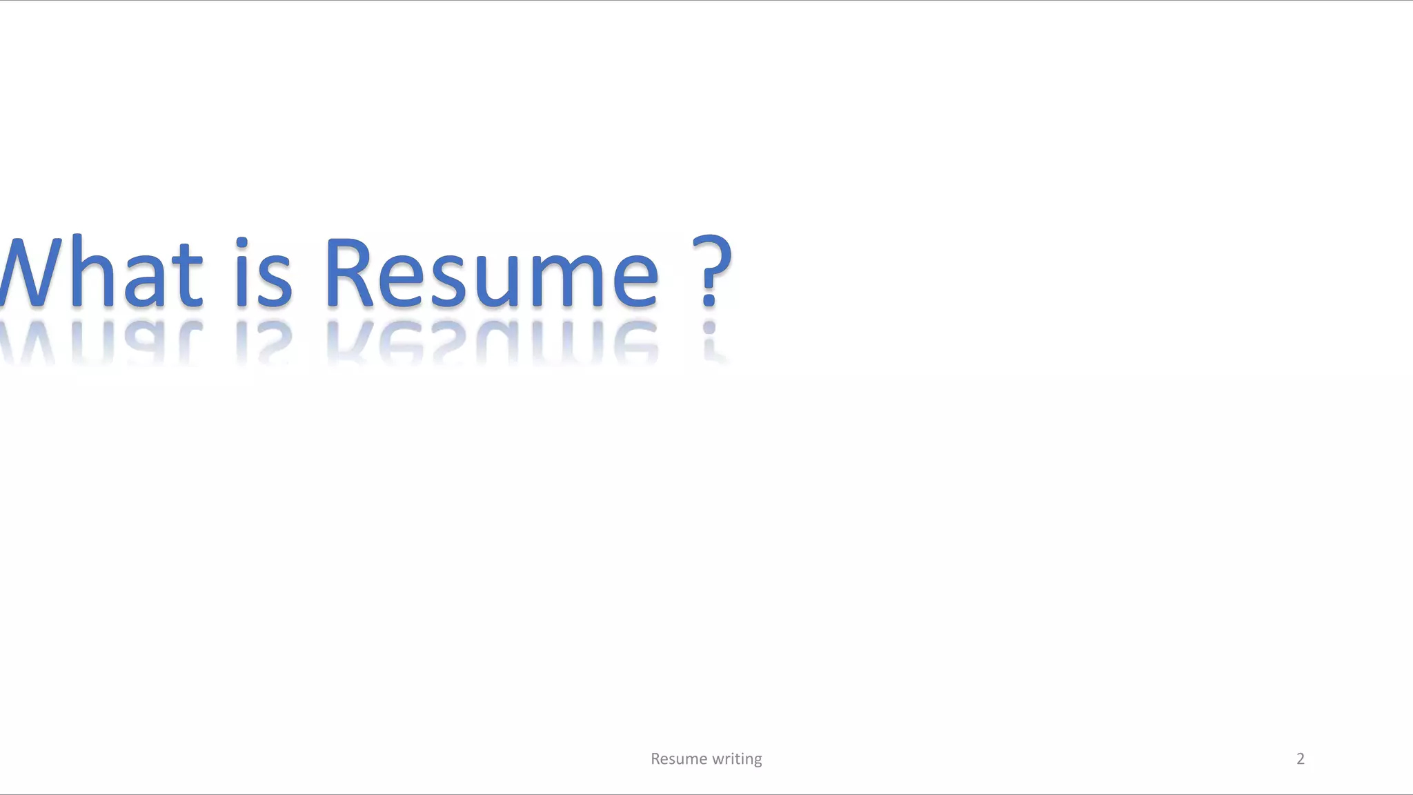 Resume building | PPT
