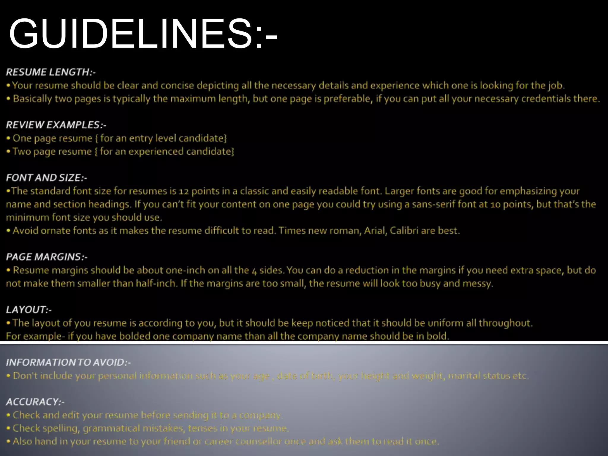 Resume building the sparks foundation | PPT