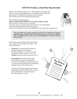 Resumebuildingforteens 131122124704-phpapp01 (1) | PDF