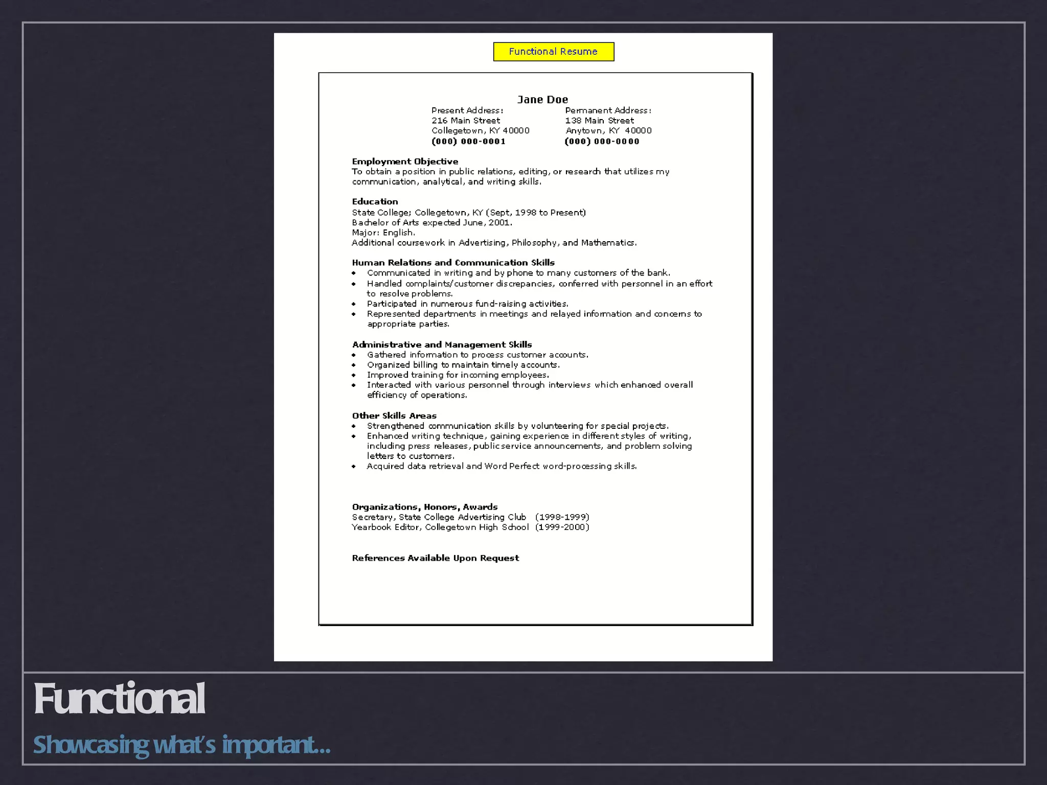 Resume Building Workshop | PPT