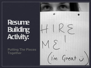 Resume Building Workshop | PPT