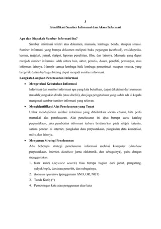 Resume buku Knowledge Management "Literasi Informasi: 7 Langkah Knowledge Management" | DOCX