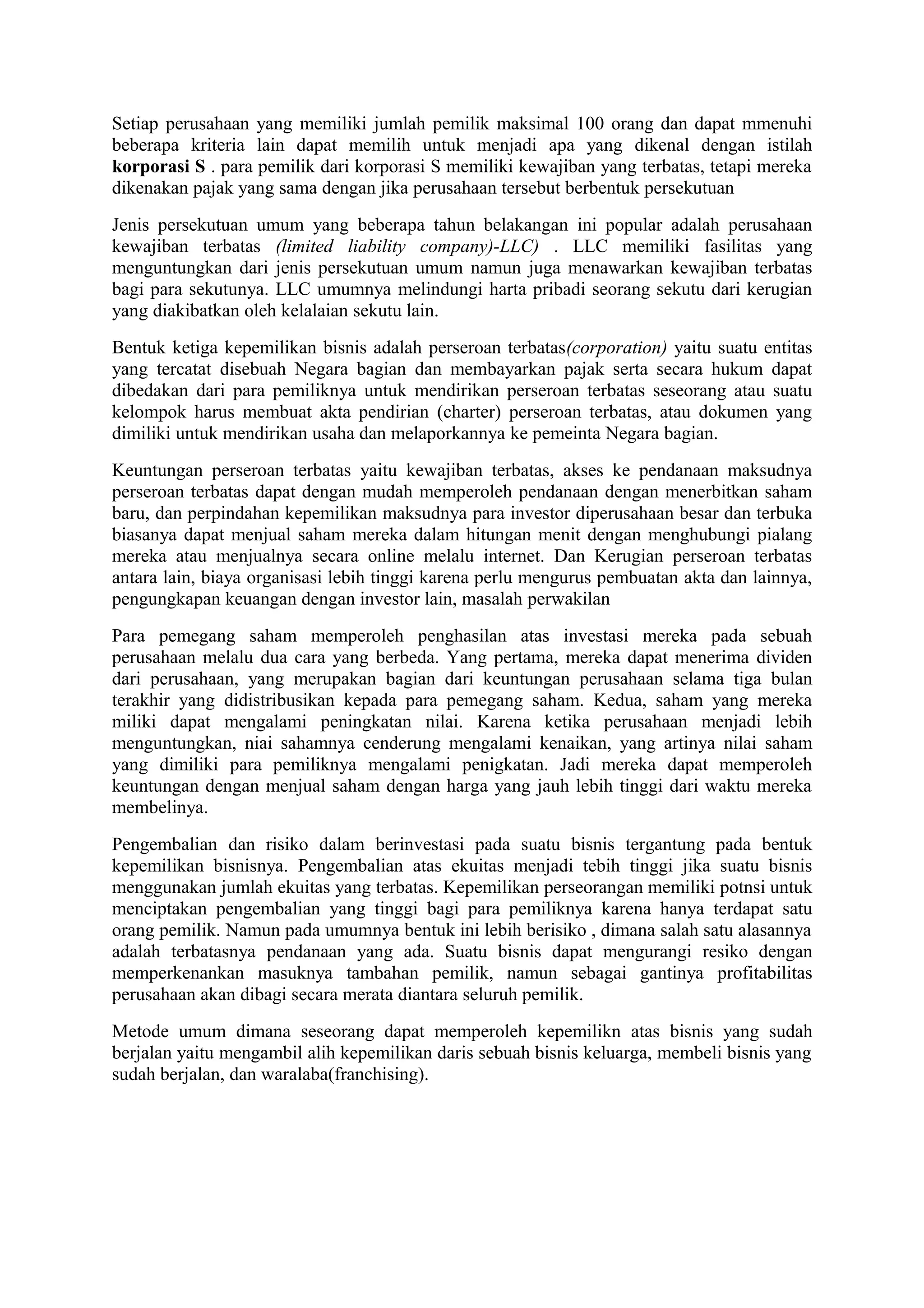 RESUME BAB 5 BUKU INTRODUCTION TO BUSINESS JEFF MADURA | DOC