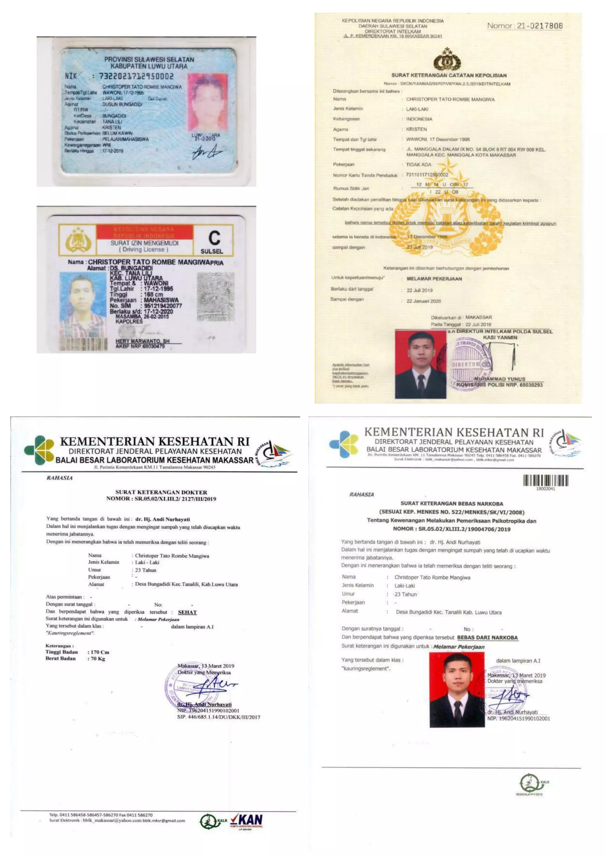 Resume 2020 - Christoper Tato Rombe Mangiwa | PDF | Free Download