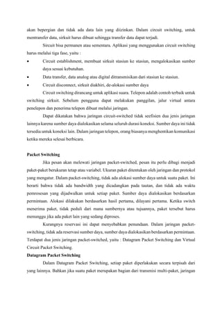 Resume circuit dan packet switching | PDF