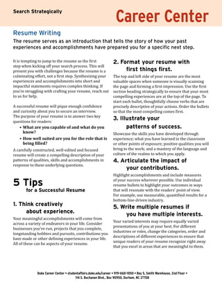 Undergraduate Student Resume Collection | PDF