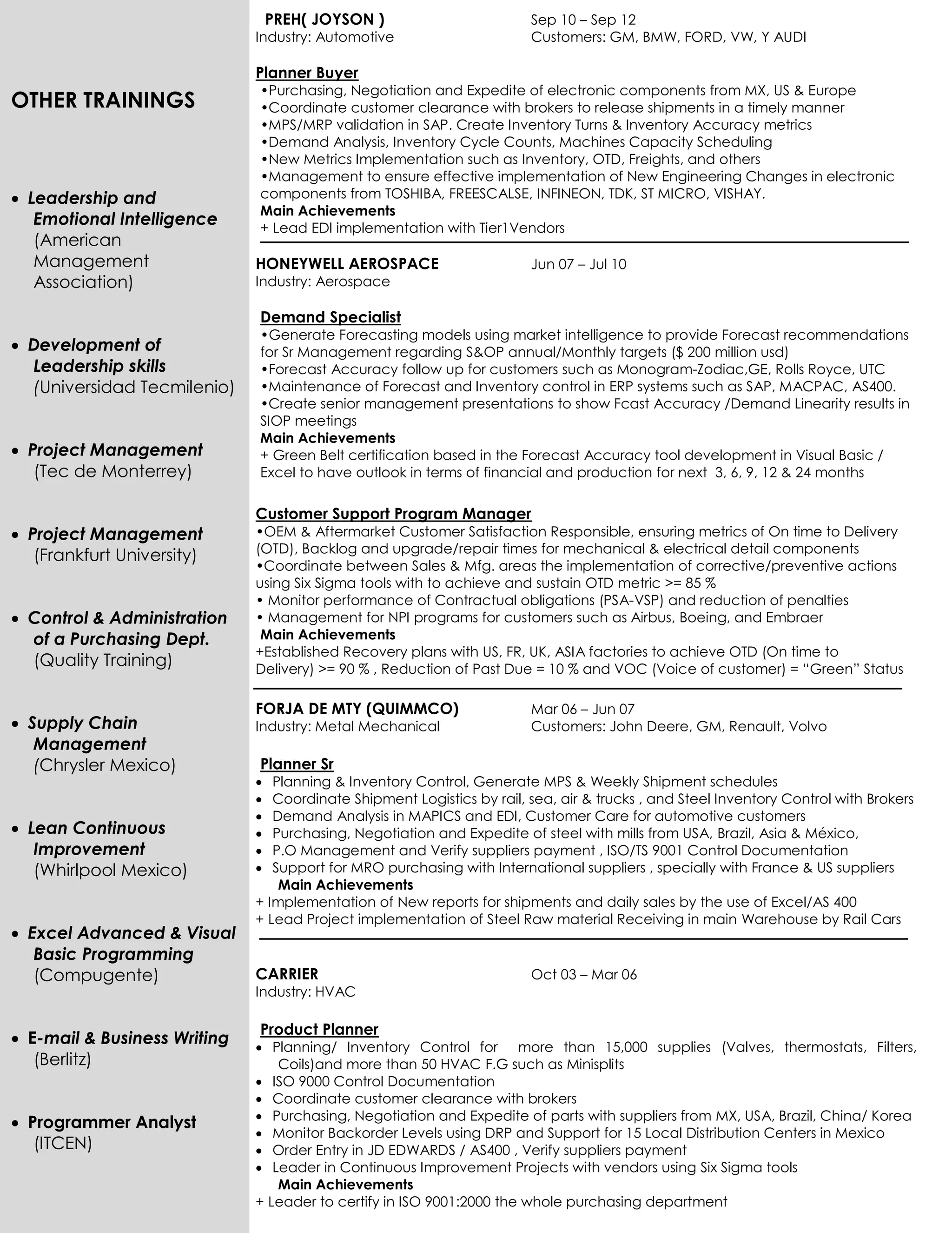 Resume CV | PDF