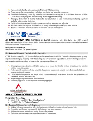 Resume (cv) Naeem Ahmad ELV Engineer | PDF