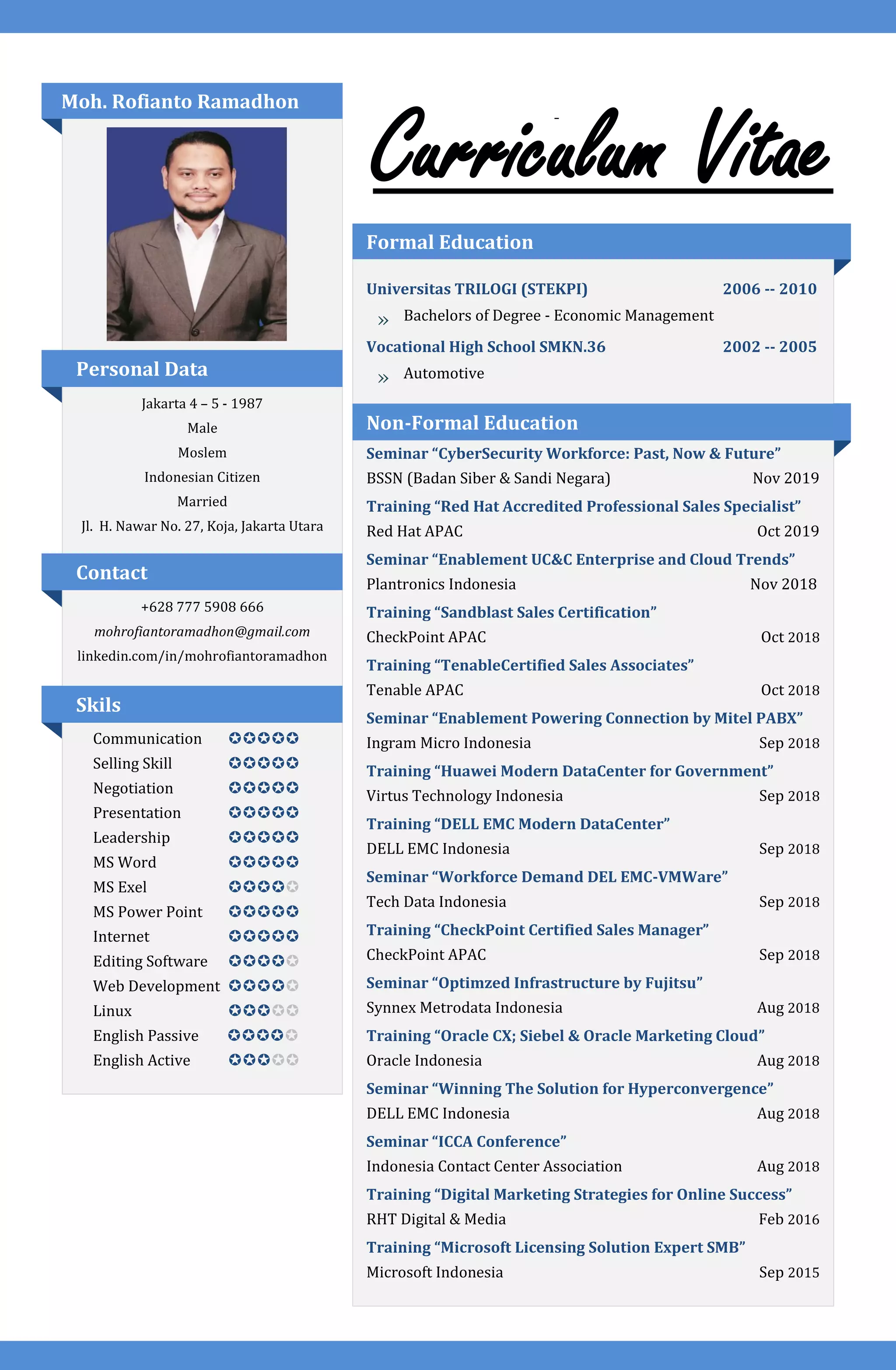 Rovian Resume CV 2019 | PDF