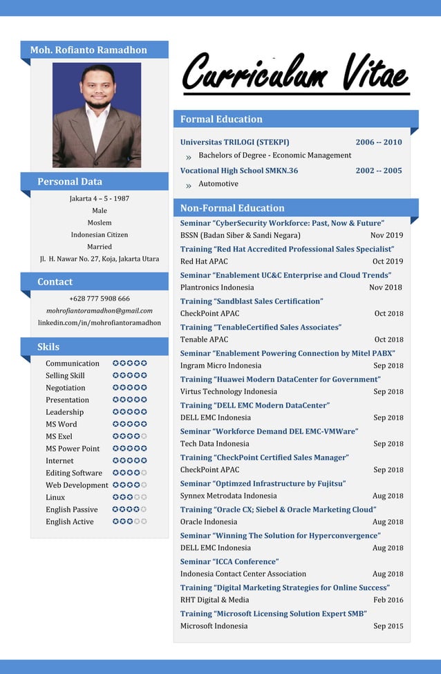 Rovian Resume CV 2019 | PDF