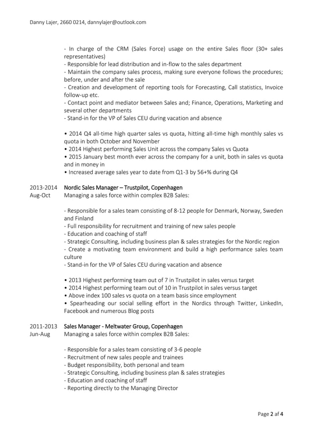 Resume Danny Lajer | PDF