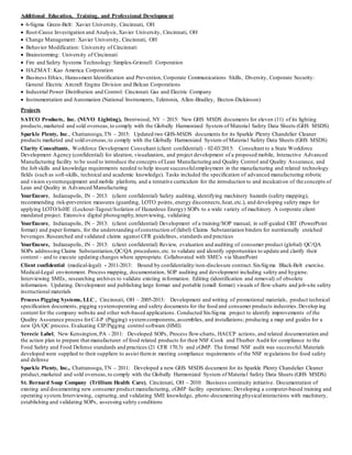 Resume' Dan rosenfield Resume May, 2016 (v.2) | PDF