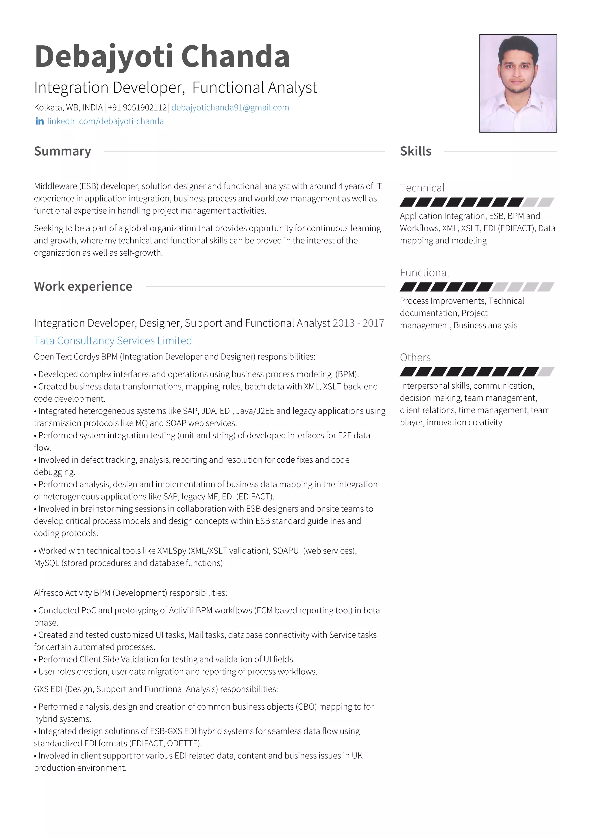 Resume debajyoti chanda | PDF