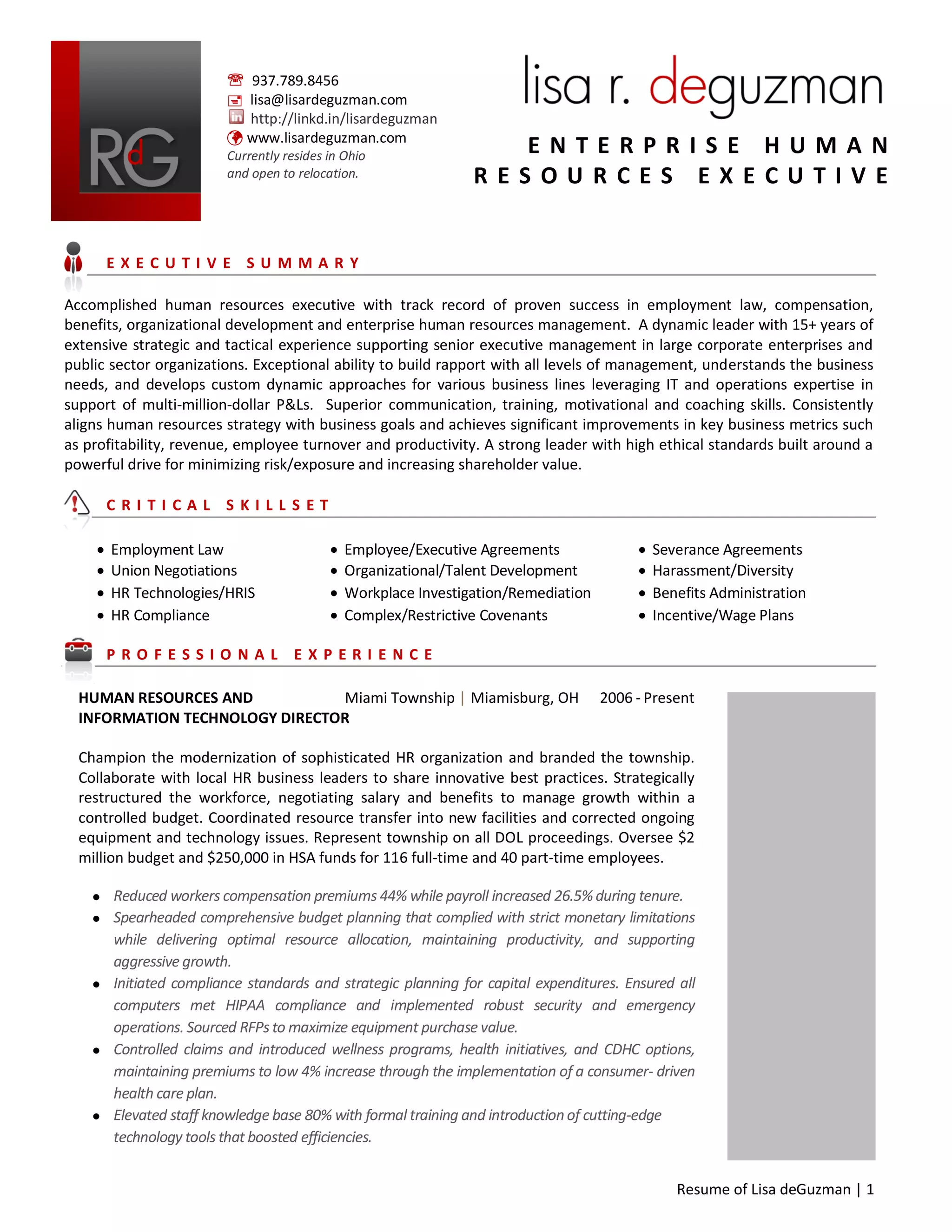 Resume Lisa deGuzman | PDF