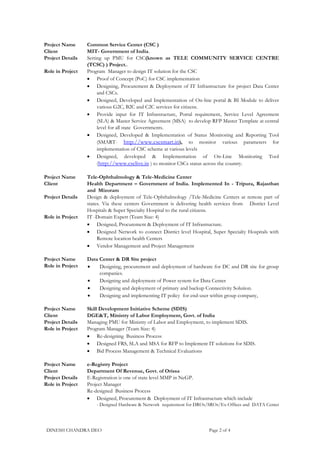 Dinesh Deo CV | PDF