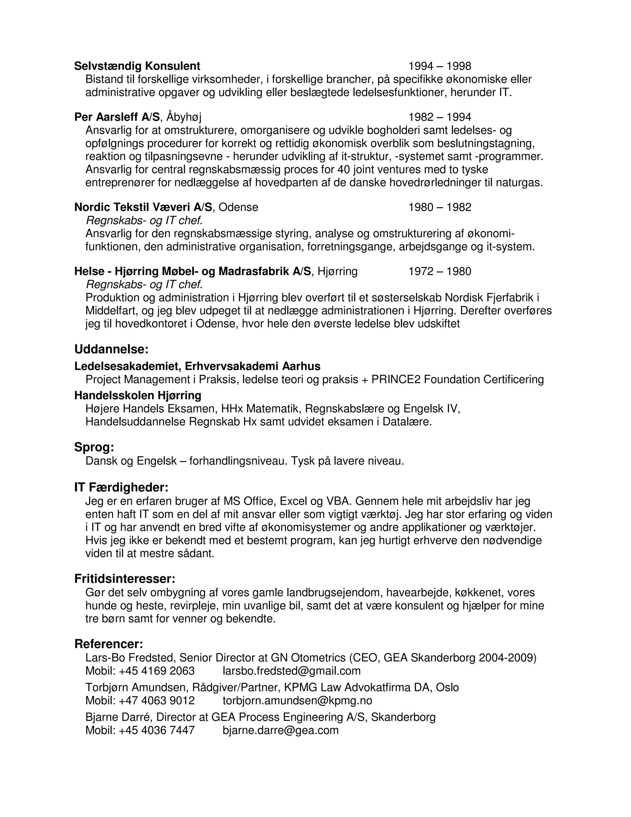 Resume (dk) | PDF