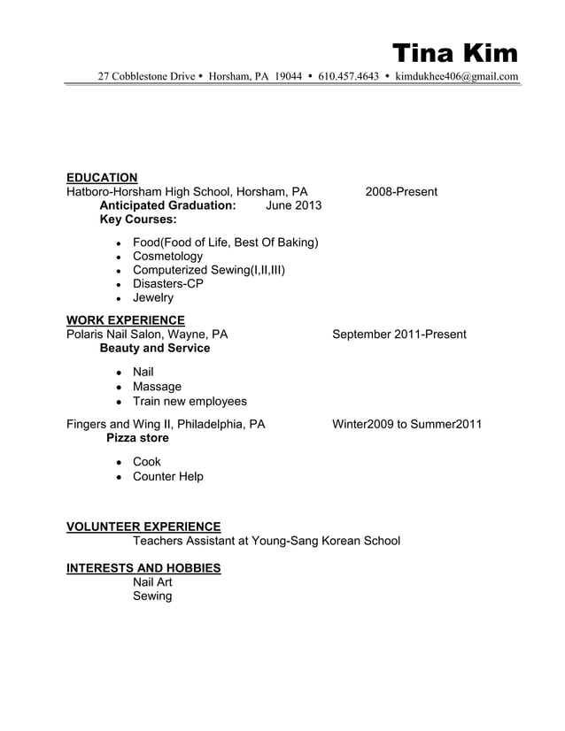 Resume(done) | DOCX