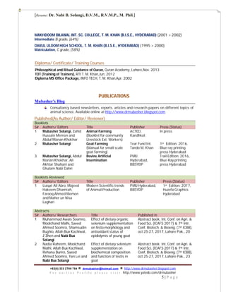 Resume Dr. Mubasher | PDF